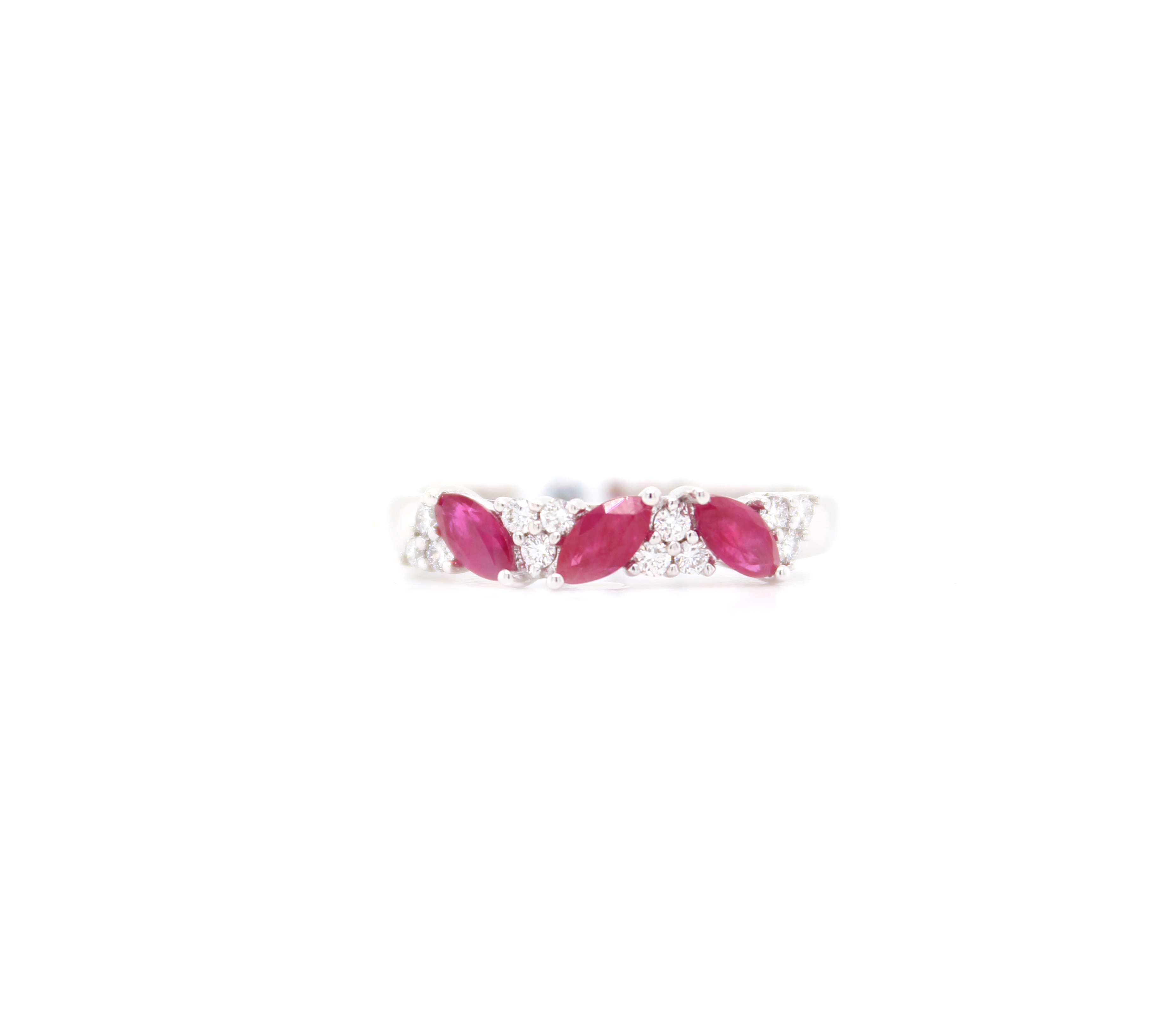 .70ct Marquise Cut Ruby and Diamond Ring – House Of Rajah Jewelers