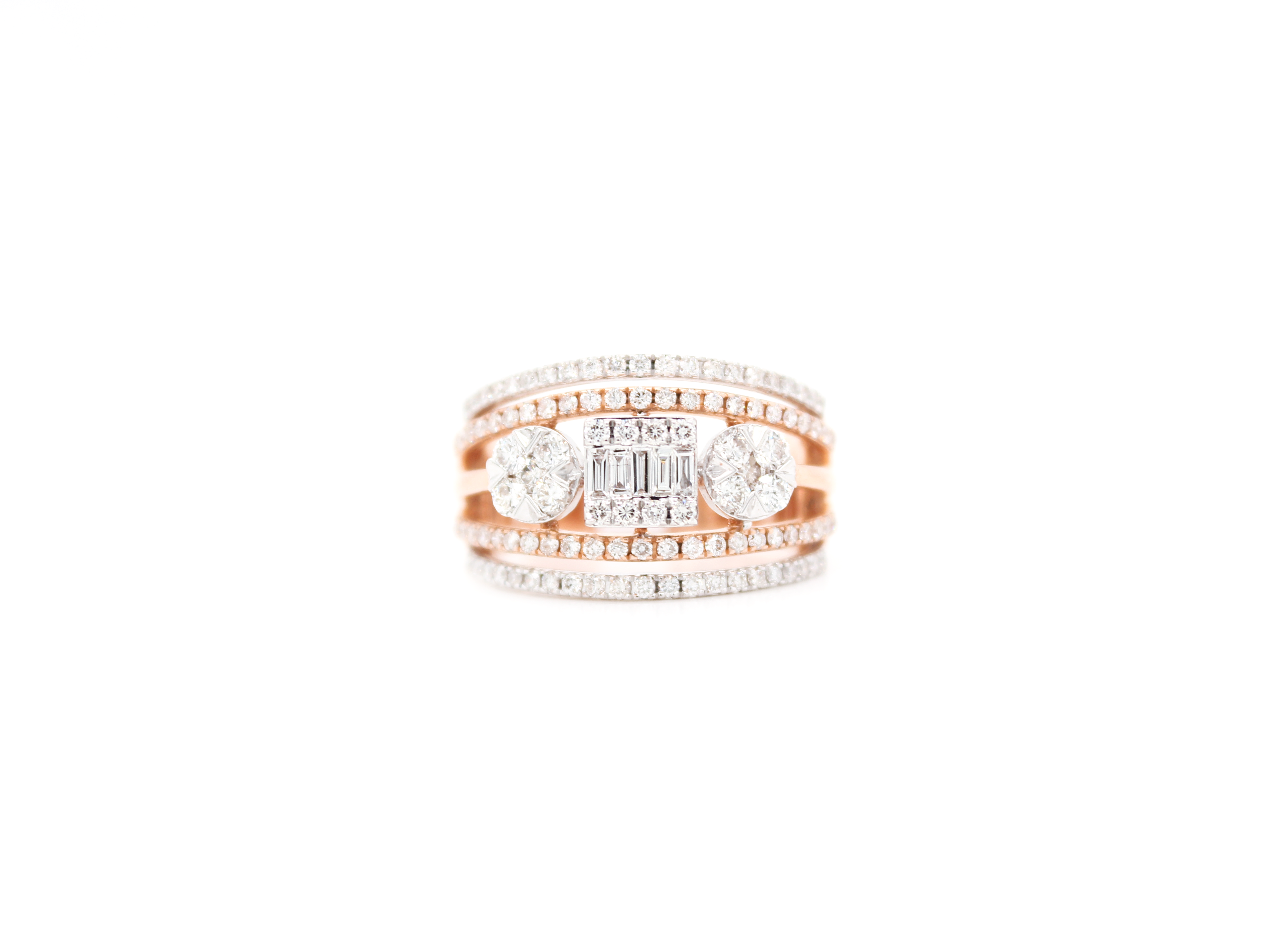Diamond Cluster Illusion Ring – House Of Rajah Jewelers