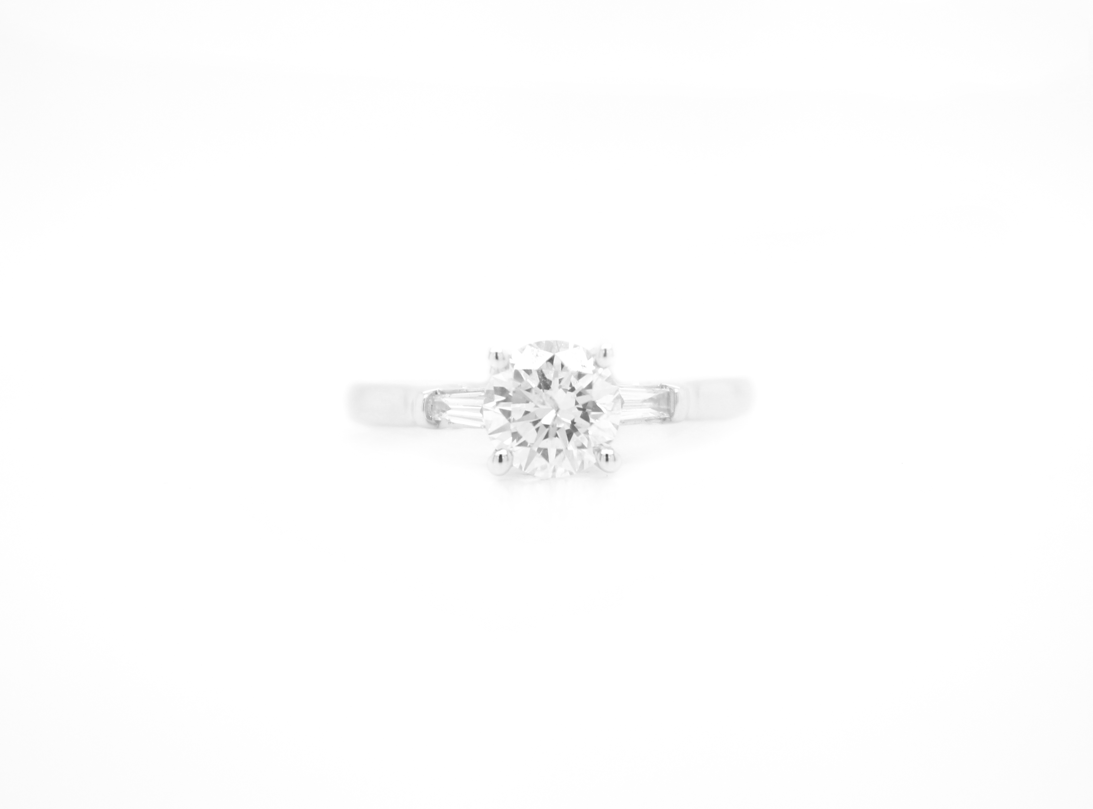 3 Stone Round Diamond Engagement Ring – House Of Rajah Jewelers